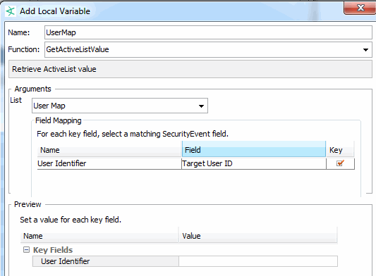Step 2 - Create a Rule that Uses Active List Values to Correlate User IDs