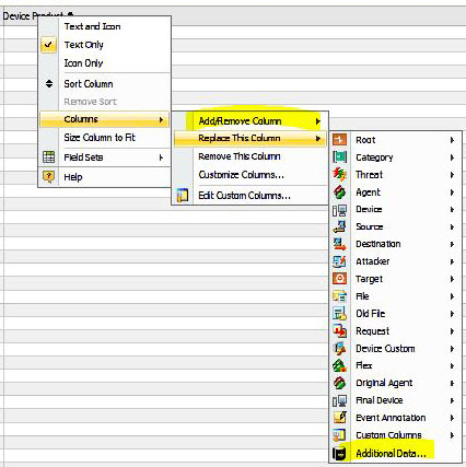 Using Additional Data Fields