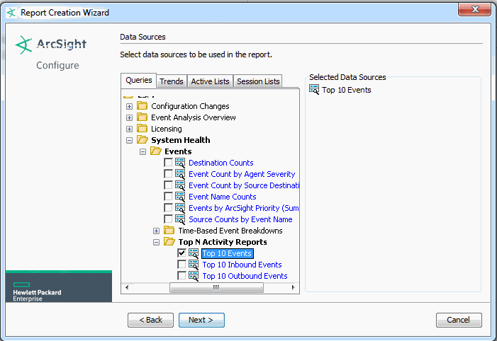 Example of Creating a Simple Report with the Wizard
