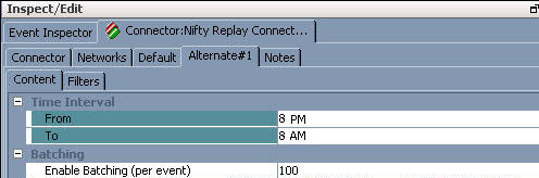 SmartConnector Time Interval Options