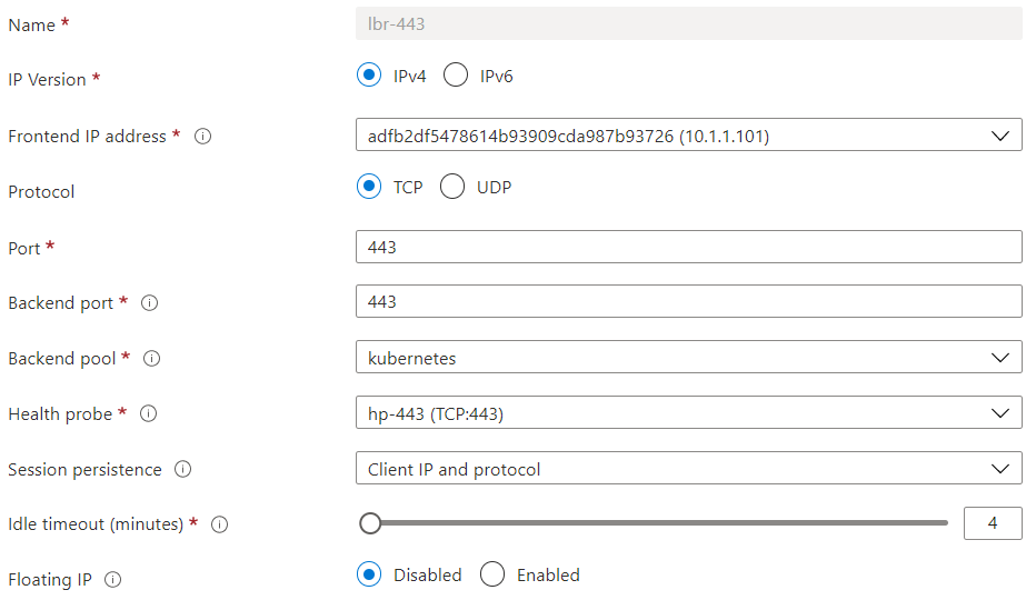 Configuring the Load Balancer