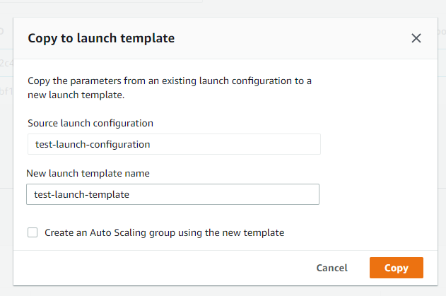 Migrating a Launch Configuration to a Launch Template