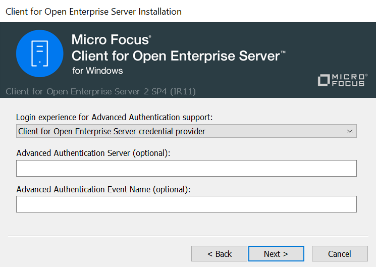 Installing and Configuring Advanced Authentication Client - Client for Open Enterprise Server ...