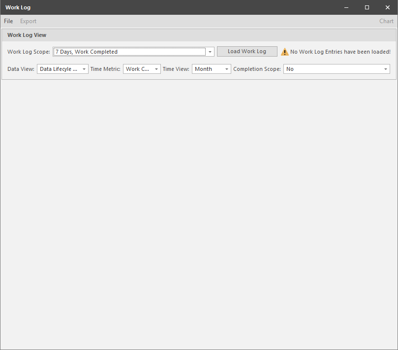 Loading Work Log Entries