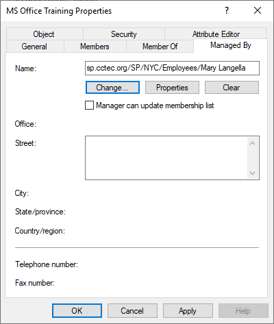 Setting Up Security for a Collaborative Storage Template