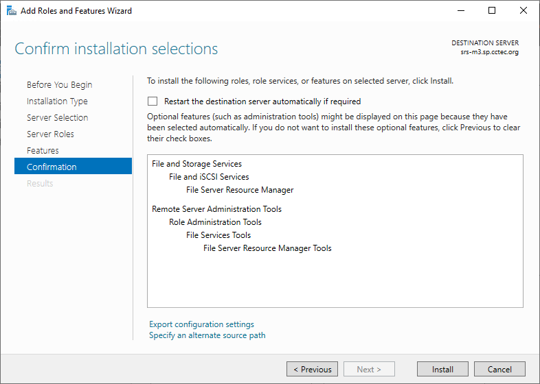 File Server Resource Manager
