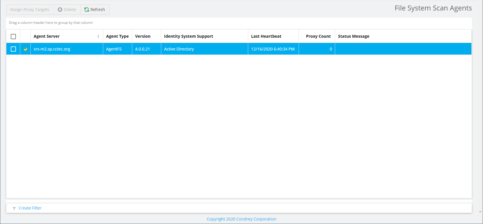 Assigning Proxy Targets
