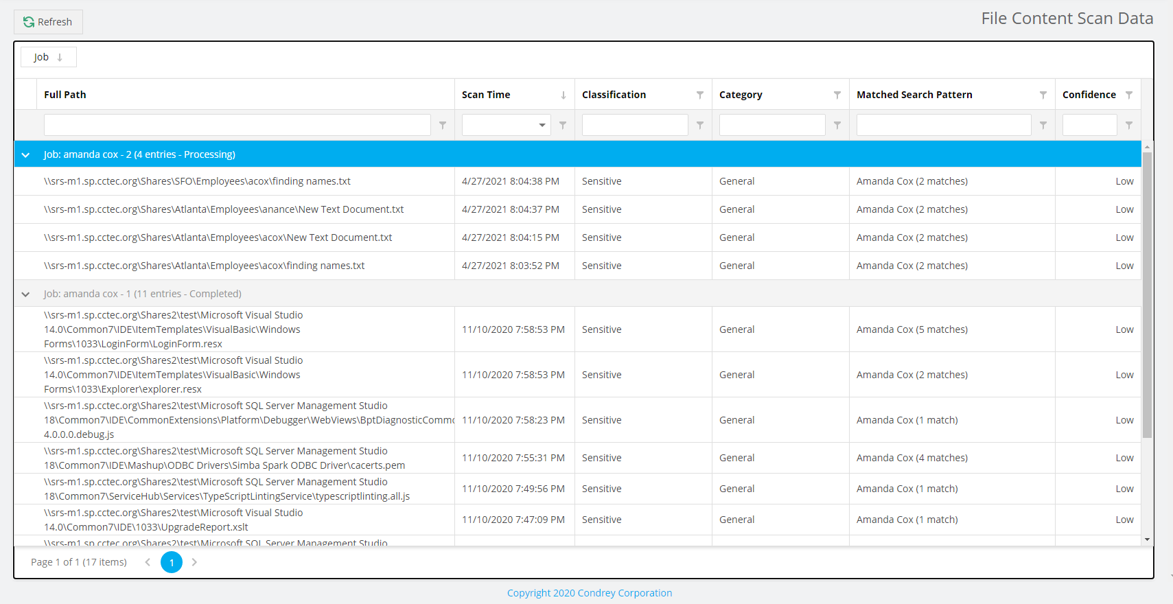Managing File Content Scans