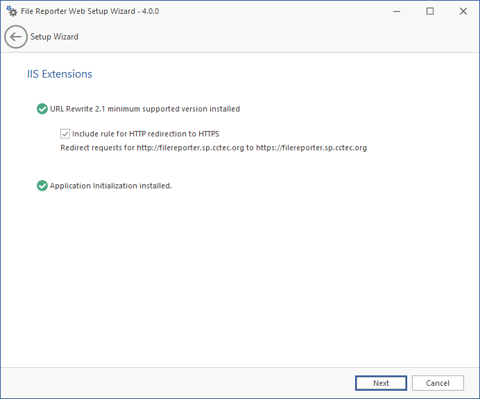 Configuring the Web Application