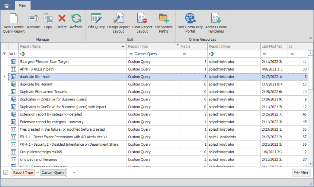 Using the Report Designer - Micro Focus File Reporter 4.1 Client Tools ...