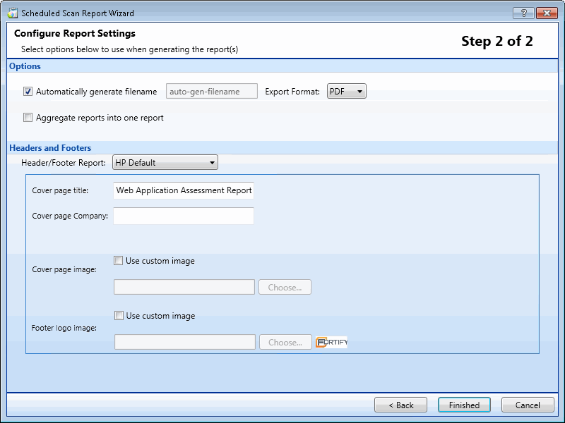 Managing Scheduled Scans