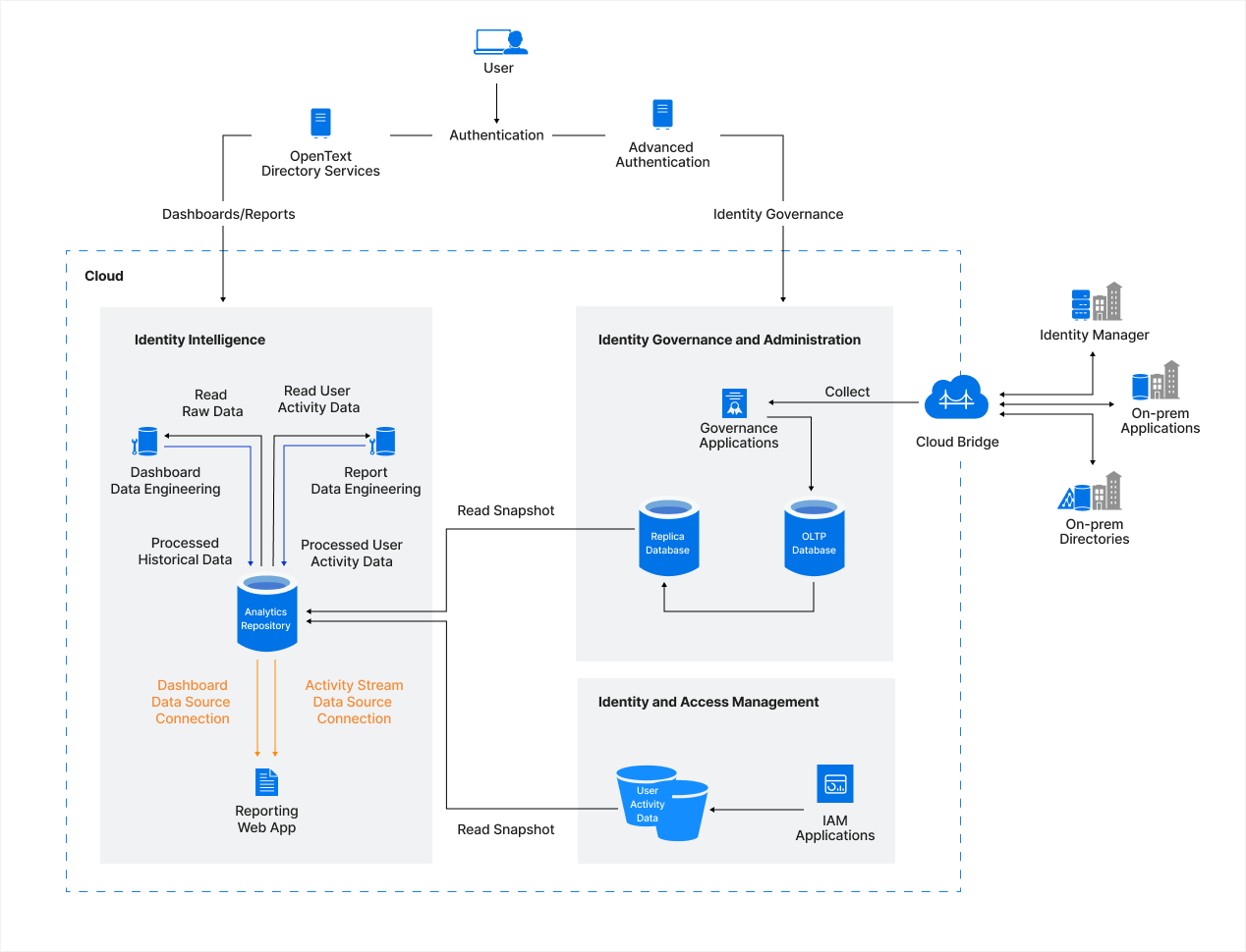 OpenText Core Identity Intelligence architecture