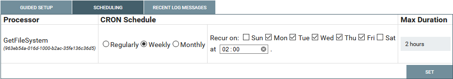 Configure Synchronize Schedules
