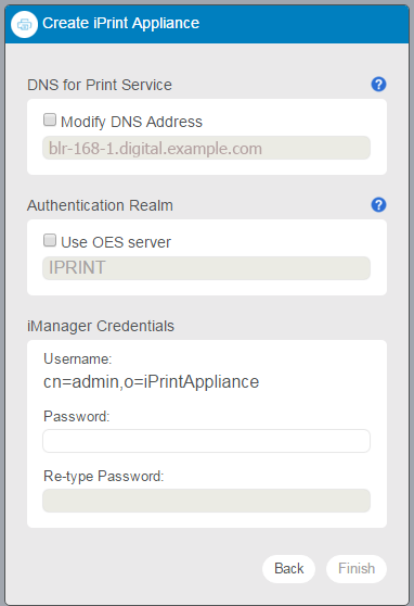Configuring New iPrint Appliance - OpenText iPrint Appliance 5.0 ...