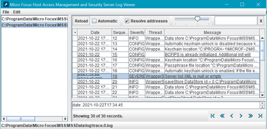 How to use the Log Viewer - Management and Security Server ...