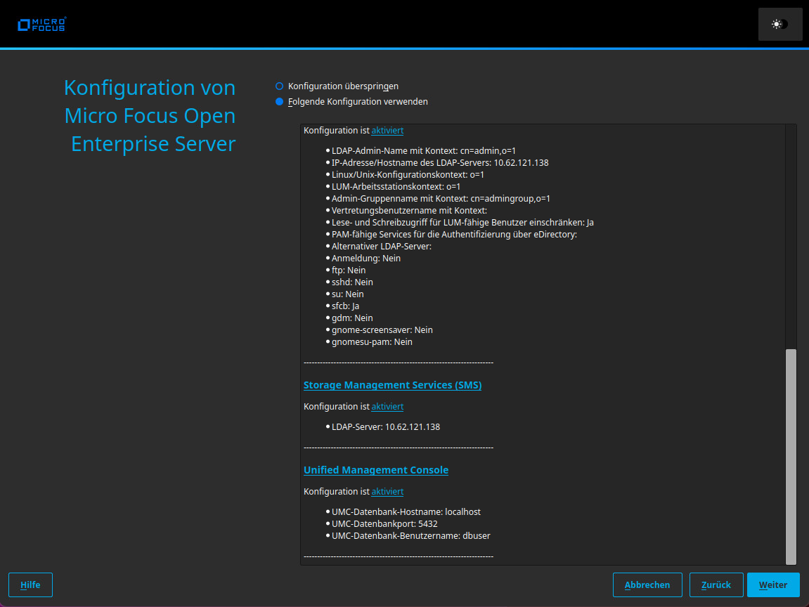 OES 2023 Unified Management Console