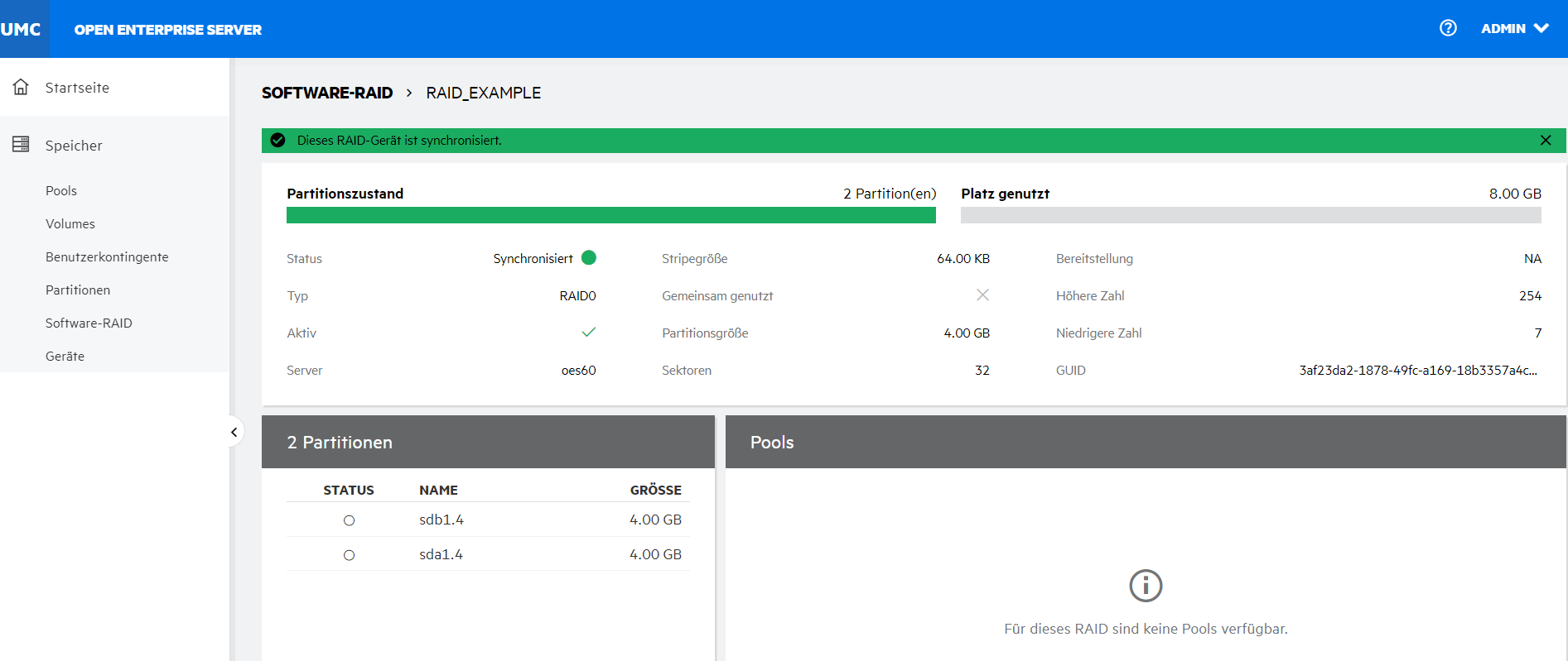OES 2023 Unified Management Console
