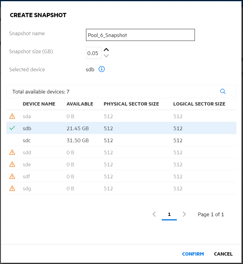 How to create a pool snapshot? - OES 23.4: Unified Management Console
