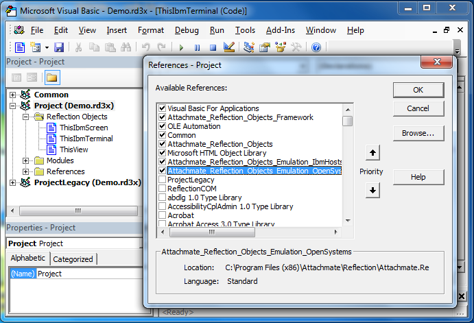 Using Reflection Events