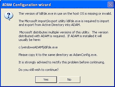 ADAMconfig.exe and LDIFDE.exe - SecureLogin CE 24.3 (v9.2) Installation ...