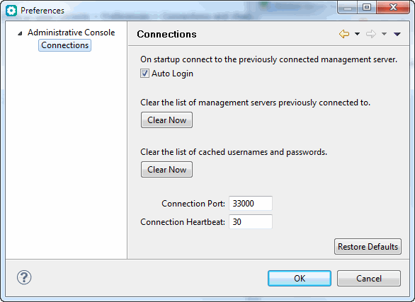 Setting Management Server Properties Verastream Host Integrator Administrative Console